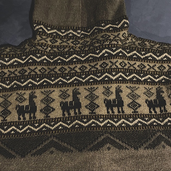 Andino | Sweaters | Vintage Andino Andean Wool Cardigan Hoodie Vtg ...
